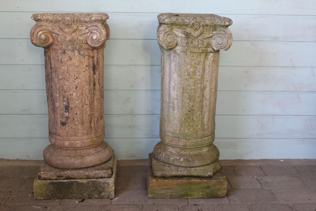 weathered stone columns - Vale Vintage | Architectural Salvage ...