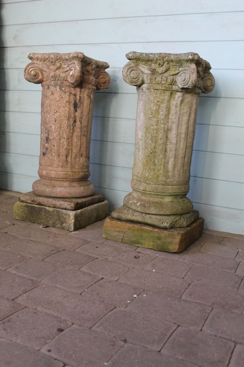 weathered stone columns - Vale Vintage | Architectural Salvage ...