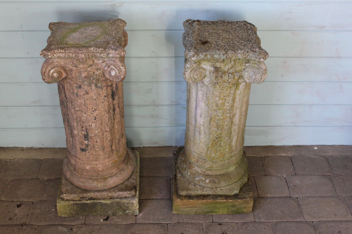 weathered stone columns - Vale Vintage | Architectural Salvage ...